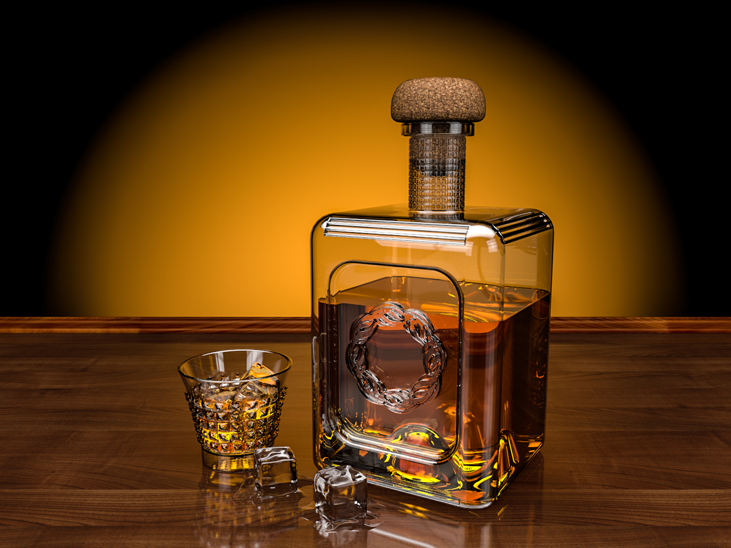 Whisky Scene Tutorial – Part 3 – Texture and Lighting @ NIKOMEDIA
