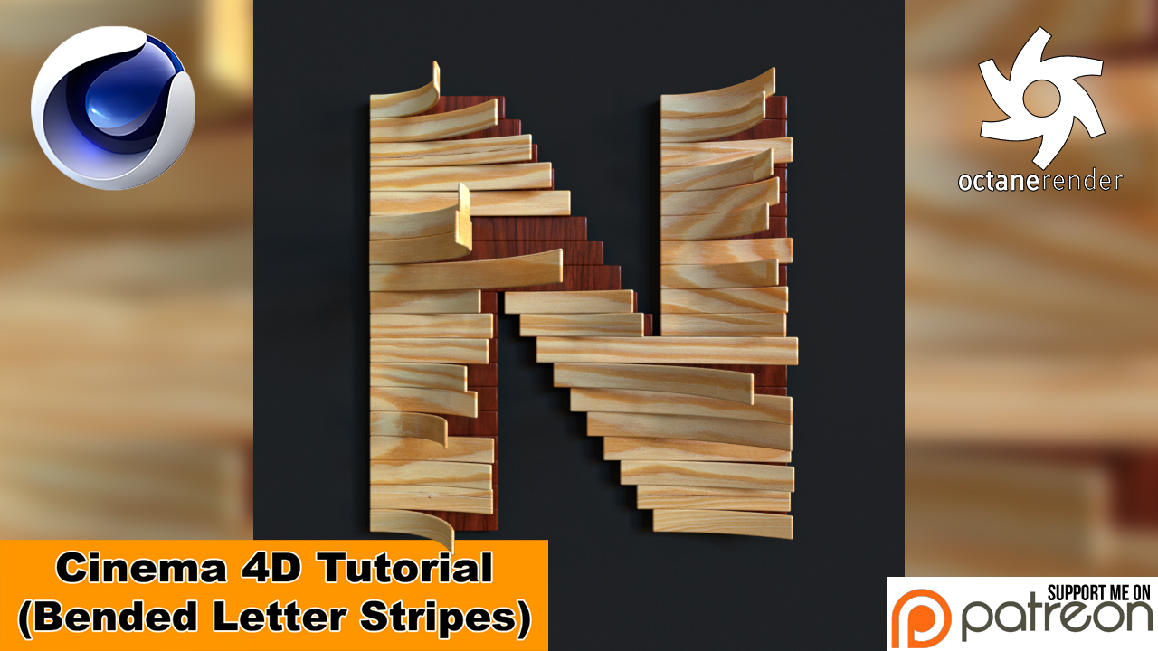 Bended Letter Stripes @ NIKOMEDIA