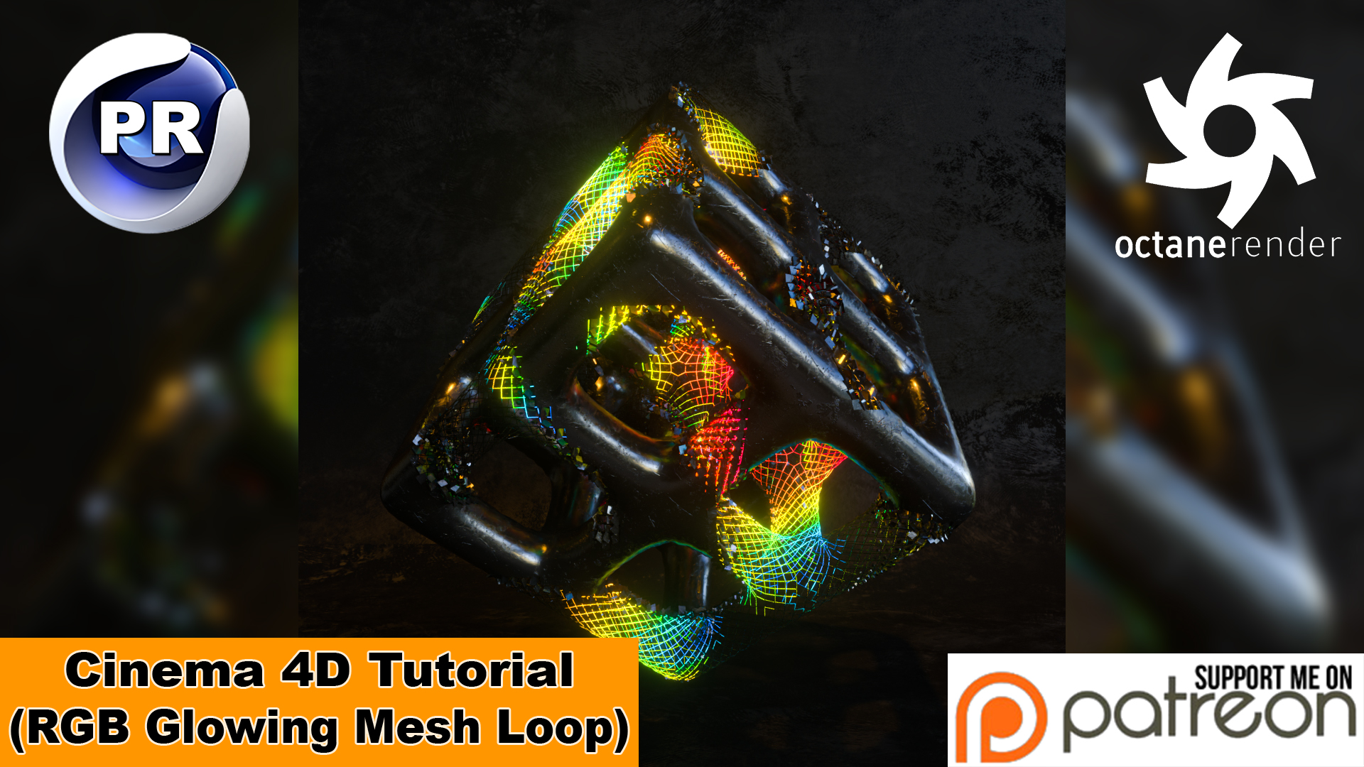 RGB Glowing Mesh Loop @ NIKOMEDIA