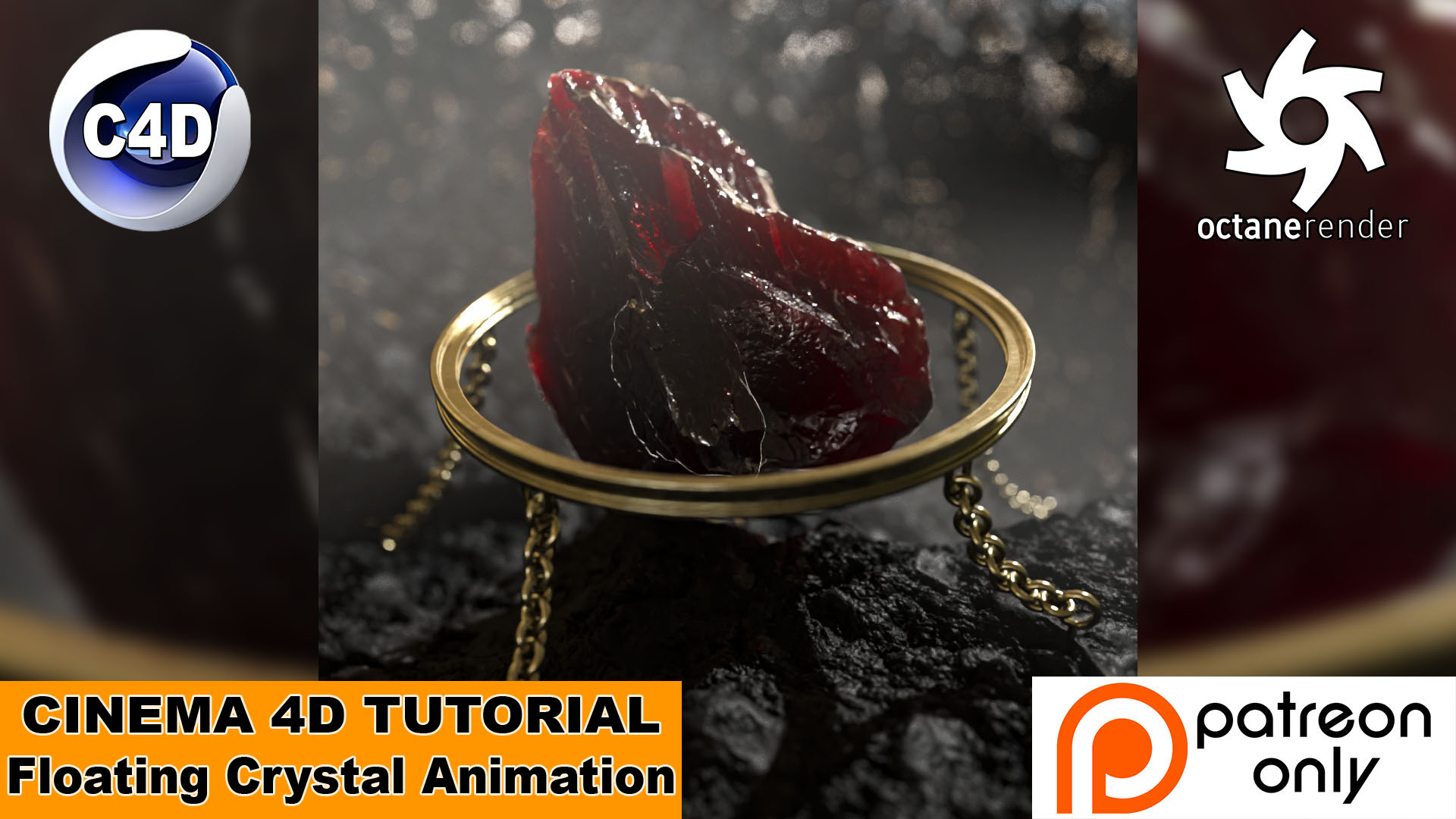 Floating Crystal Animation @ NIKOMEDIA