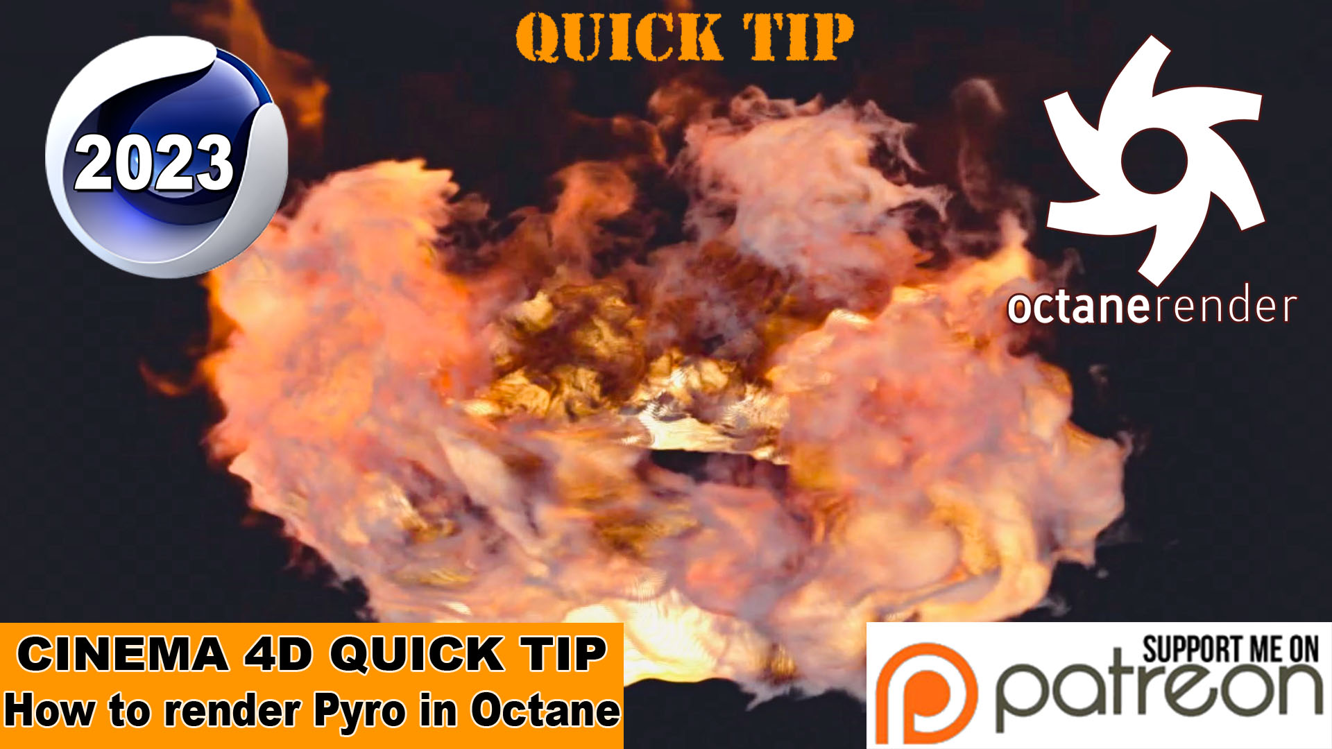 HOW TO RENDER PYRO IN OCTANE (Cinema 4D 2023.1 – Quick Tip @ NIKOMEDIA